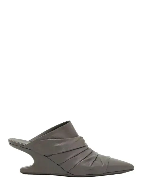 Rick Owens 60mm Cantilever 6 Sharp Sabot Mules - Brown