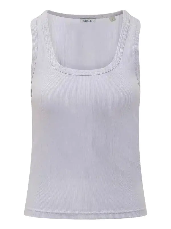 Burberry Ribbed Knit Tank Top - Purple