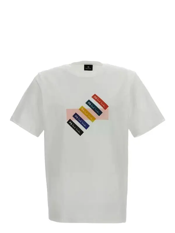 Paul Smith Print-detail T-shirt - White