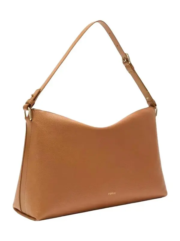 Furla Debby Charm Zip Shoulder Bag - Brown
