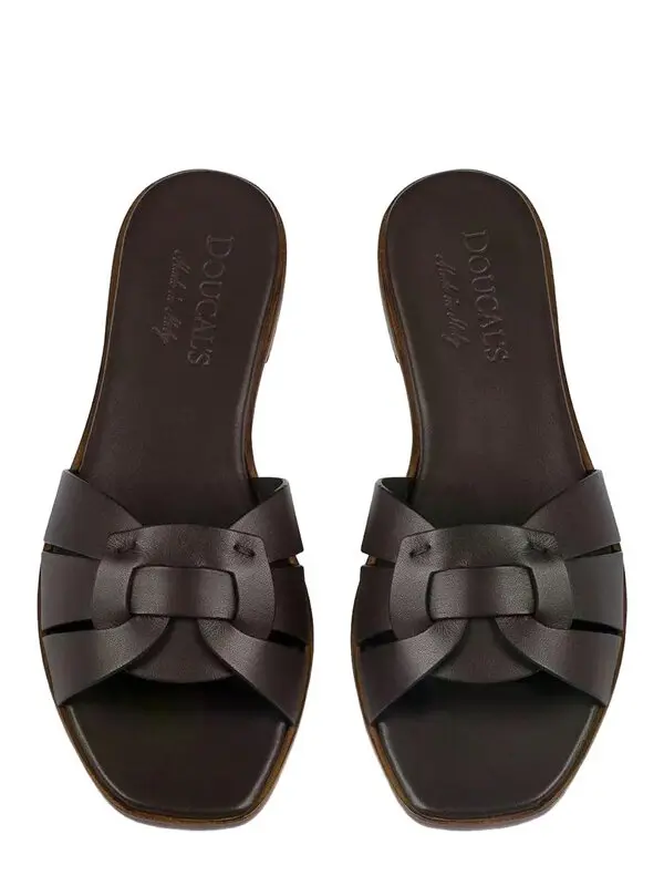 DOUCAL'S Leather Sandals - Brown