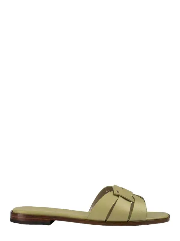 DOUCAL'S Leather Woven Sandals - Green