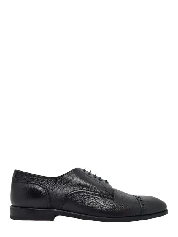 HENDERSON BARACCO Textured Derby Shoes - Blue