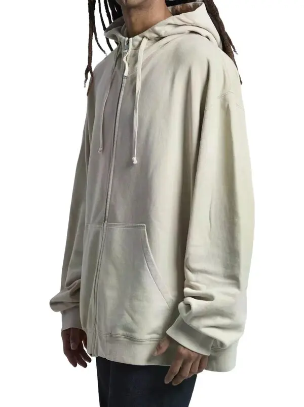 MAISON MARGIELA Zip Embroidery Sweatshirt - Neutrals