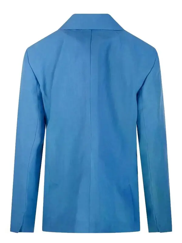 Max Mara Button Notched Blazer - Blue