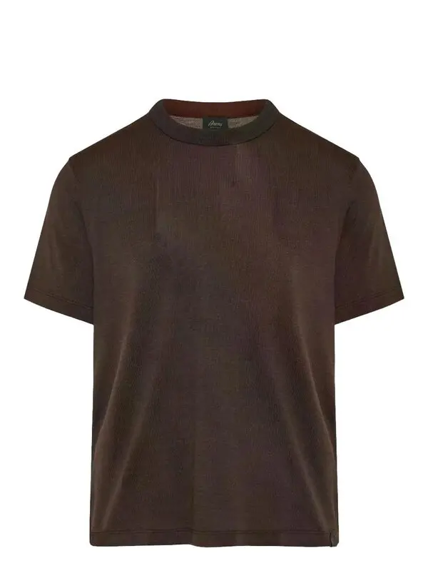 Brioni Crew-neck T-shirt - Brown