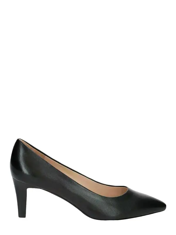 PETER KAISER Pointed Toe Block Heel Pumps - Black