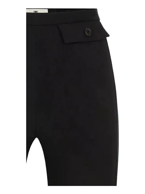 Elisabetta Franchi Panelled Trousers - Black