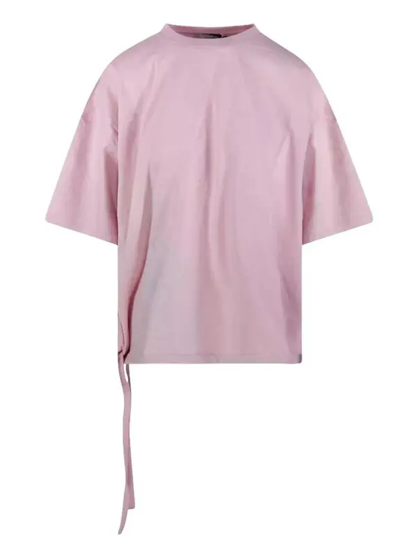 NUDE Drawstring Detail T-shirt - Pink