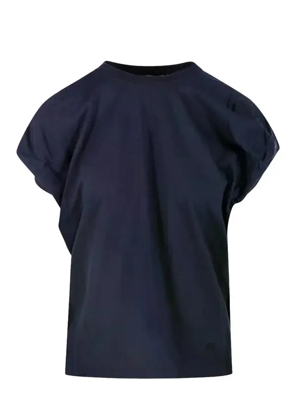 NUDE Ruched T-shirt - Blue