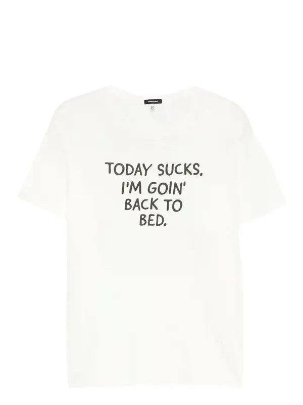 R13 Text T-shirt - White