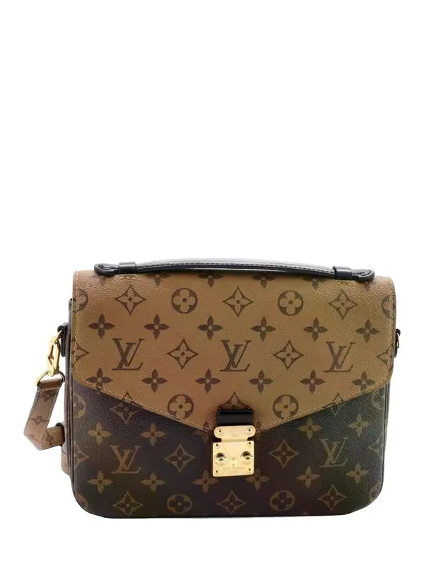LOUIS VUITTON Pochette Metis Reverse Monogram Canvas Crossbody Bag - Brown