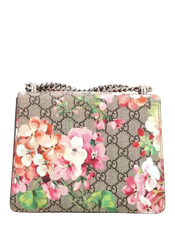 Gucci Blooms Print Gg Coated Canvas Mini Shoulder Bag - Brown