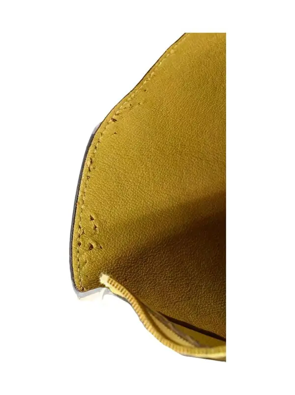 Celine Belt Bag Textured Leather Medium Satchel - Yellow