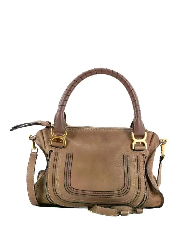 Chloé Marcie Leather Medium Satchel - Brown