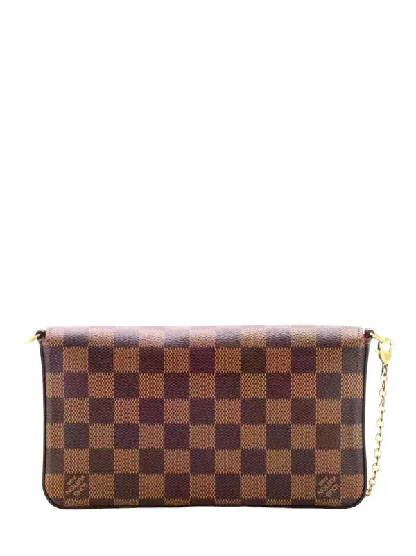LOUIS VUITTON Felicie Pochette Damier Crossbody Bag - Brown