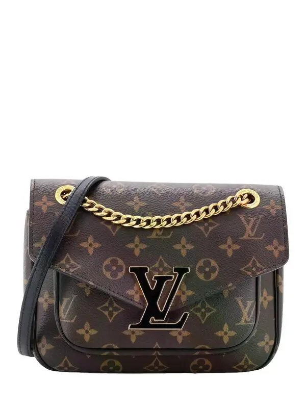 LOUIS VUITTON Passy Monogram Canvas Crossbody Bag - Brown