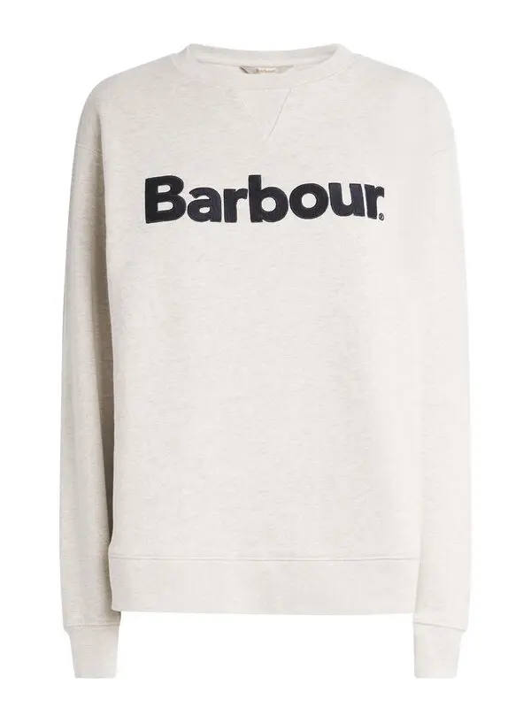Barbour Logo Embroidered Cotton Jersey Sweatshirt - Grey