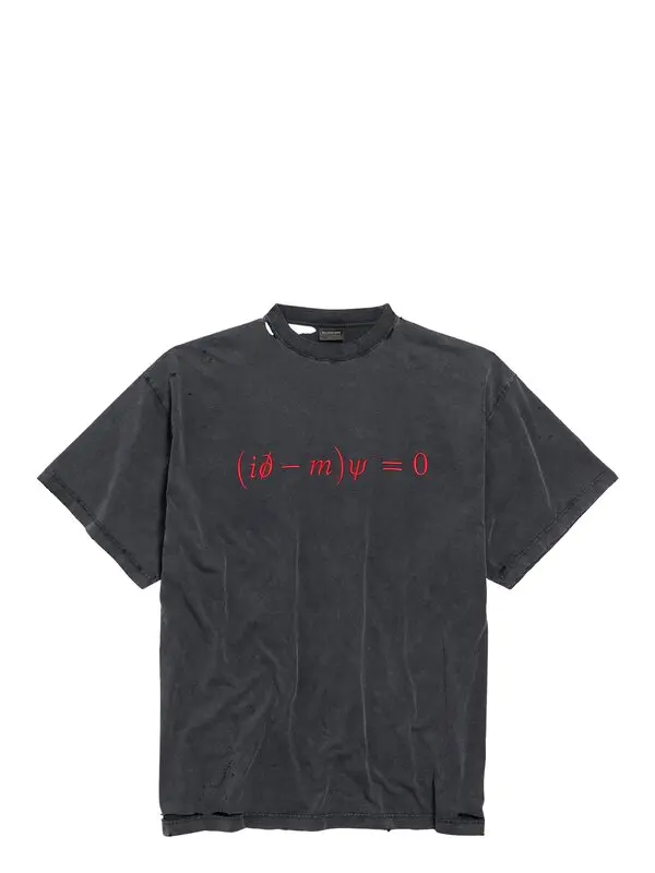 Balenciaga Cotton Dirac Formula T-shirt - Yellow