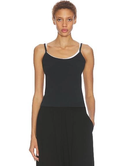 THE ROW Denzel Tank Top - Black