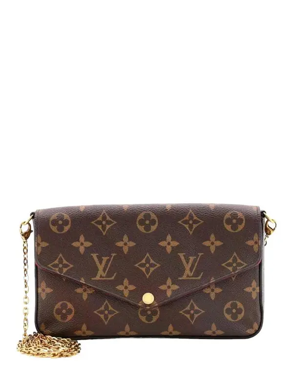 LOUIS VUITTON Monogram Canvas Felicie Pochette - Brown