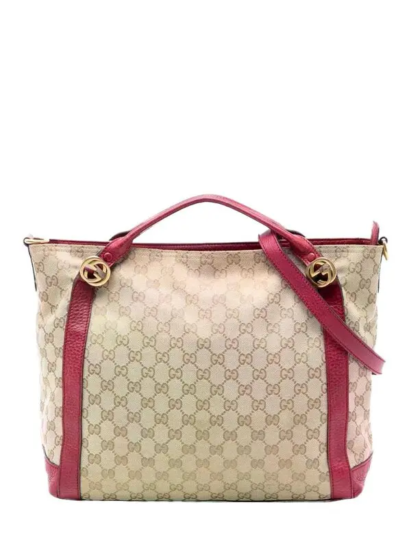 Gucci 2016-2025 Gg Canvas Miss Gg Satchel - Red