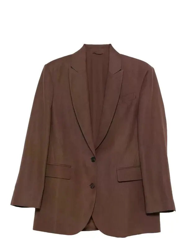 Brunello Cucinelli Button Single-breasted Blazer - Brown
