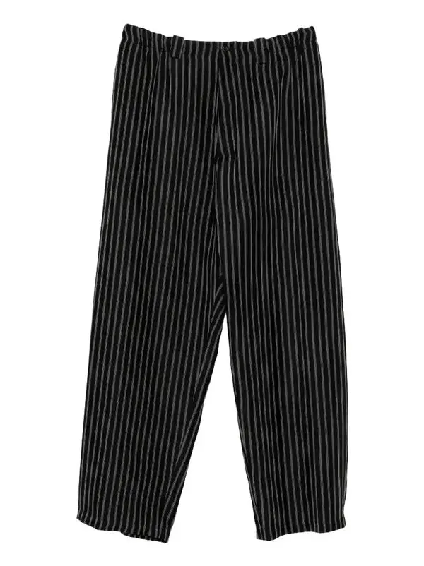 WILLY CHAVARRIA Toluca Stripe Trousers - Black