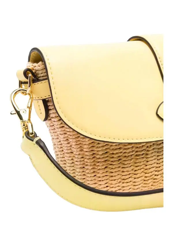 Ralph Lauren Lynden Woven Flap Tote Bag - Neutrals