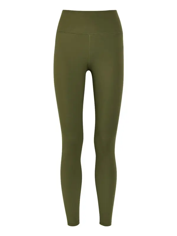 NOW YOU LIVE Willoughby Stretch-jersey High-rise Leggings - Olive