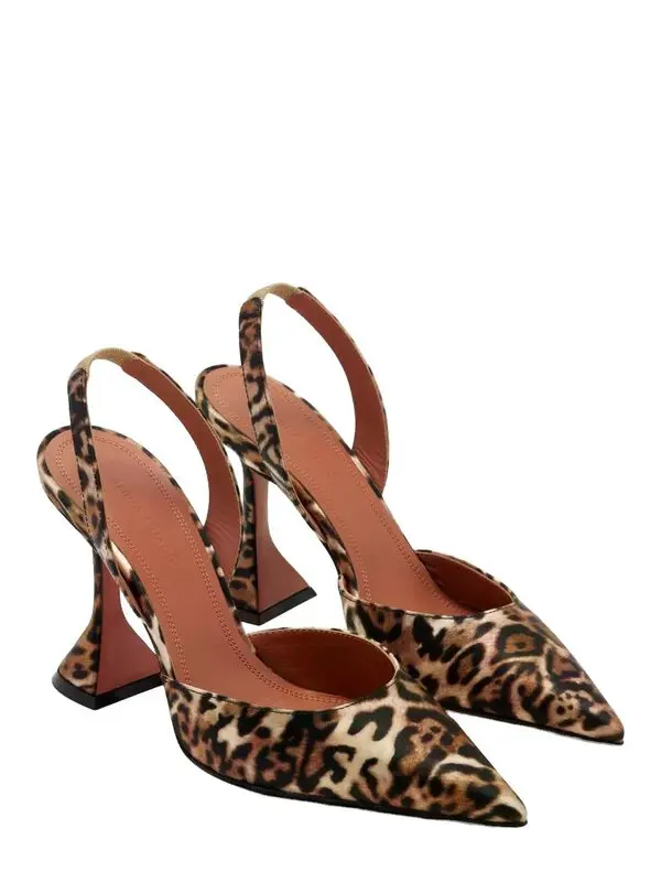 Amina Muaddi Holli Heeled Sandals - Neutrals