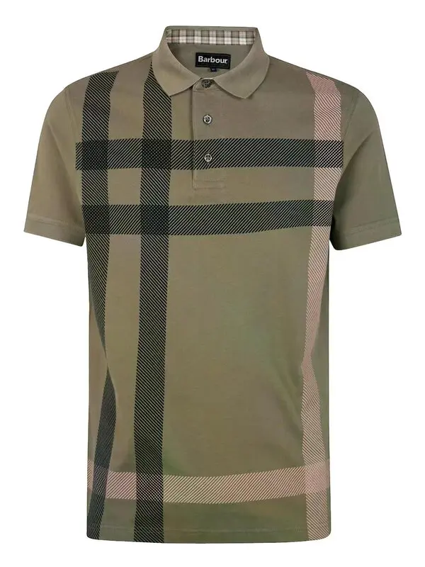 Barbour Checked Polo Shirt - Green
