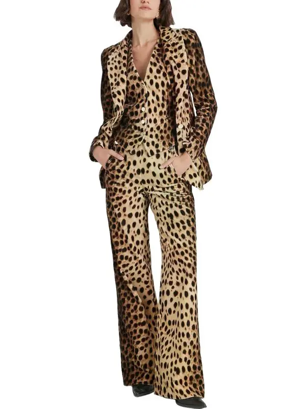 TEMPERLEY LONDON Nemera Animal-print Trousers - Neutrals