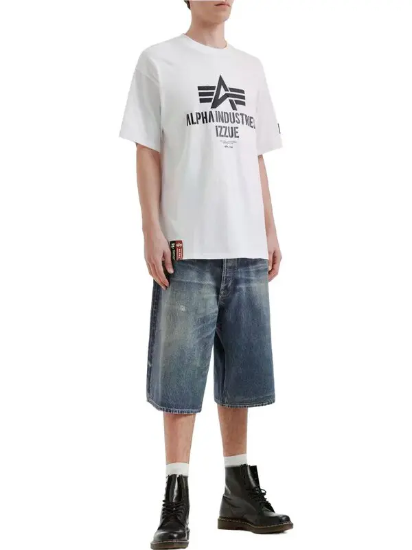 Izzue Distressed Denim Shorts - Blue