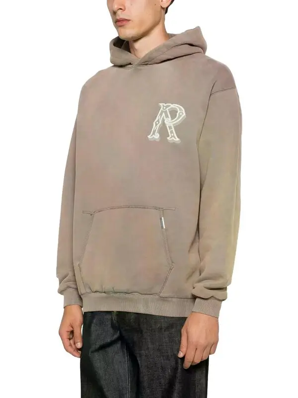 REPRESENT Logo-patch Hoodie - Neutrals