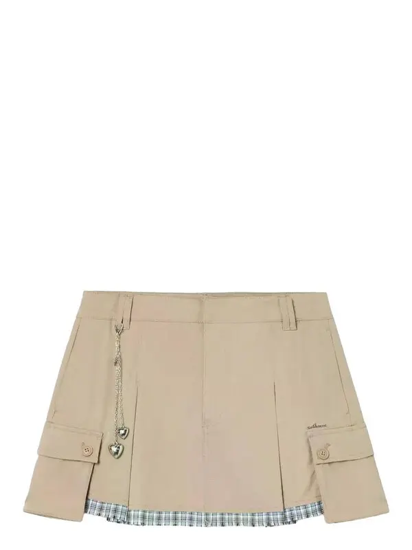 MUSIUM DIV. Heart Charm Pocket Shorts - Neutrals