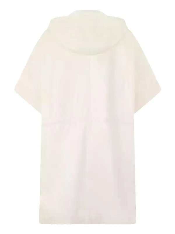 MOORER Hooded Button Cape - Neutrals
