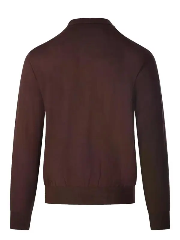 Altea Long-sleeve Polo Shirt - Brown