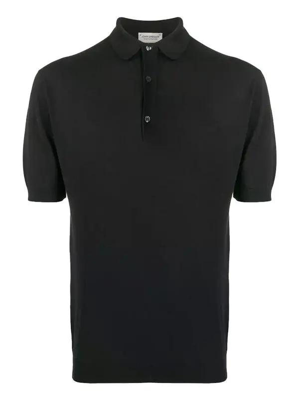 John Smedley Adrian Short-sleeve Cotton Polo Shirt - Blue
