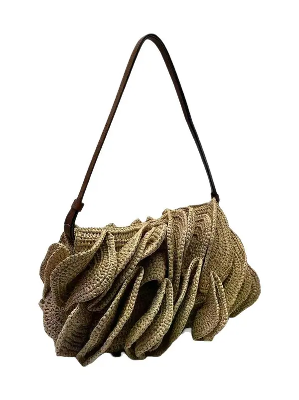 Farm Rio Raffia Shoulder Bag - Neutrals