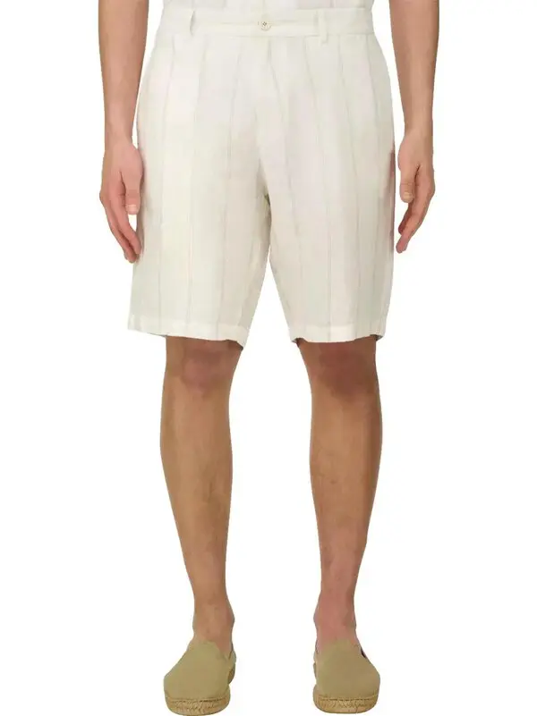 Boggi Milano Striped Bermuda Shorts - Neutrals