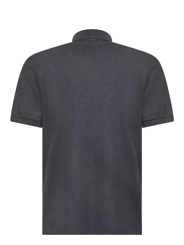 Zegna Button-placket Polo Shirt - Grey