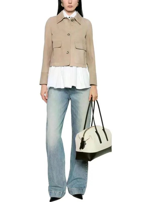 THE JACKIE LEATHERS Malaga Leather Jacket - Neutrals