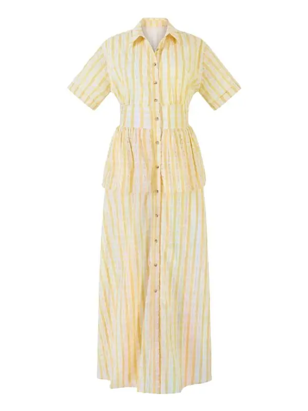 Rosie Assoulin Boogie Woogie Bugle Dress - Yellow