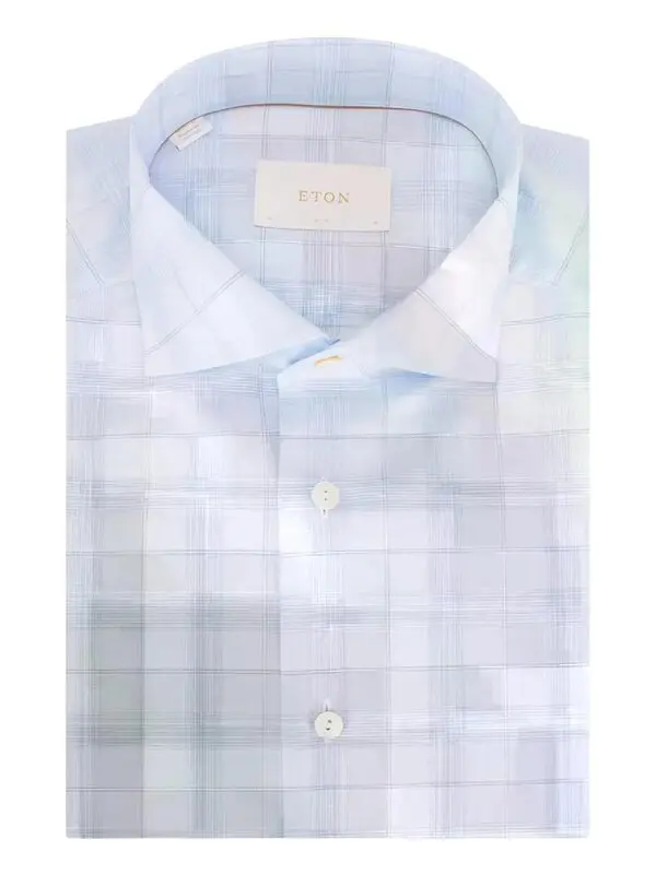 Eton Plaid Shirt - Blue