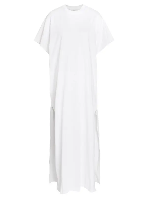 RÙADH The Braun Cotton Maxi T-shirt Dress - White
