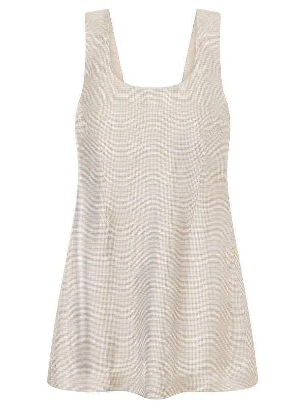 KALLMEYER Eloise Satin Mini Dress - Neutrals