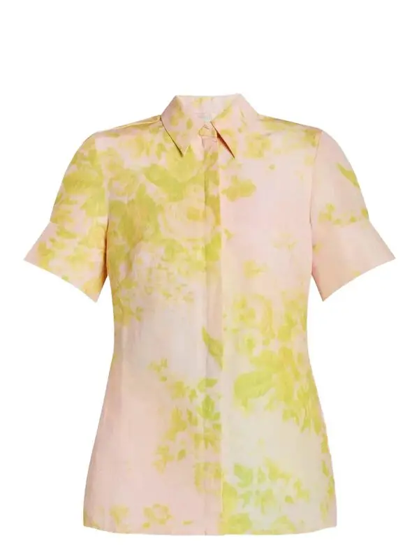 Erdem Floral Print Short-sleeve Shirt - Pink
