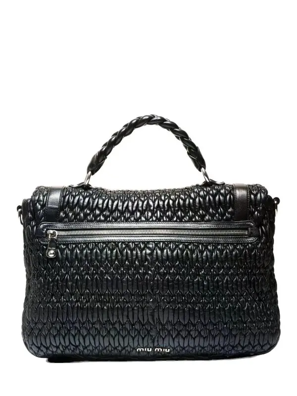 Miu Miu Matelasse 2-way Shoulder Bag - Black