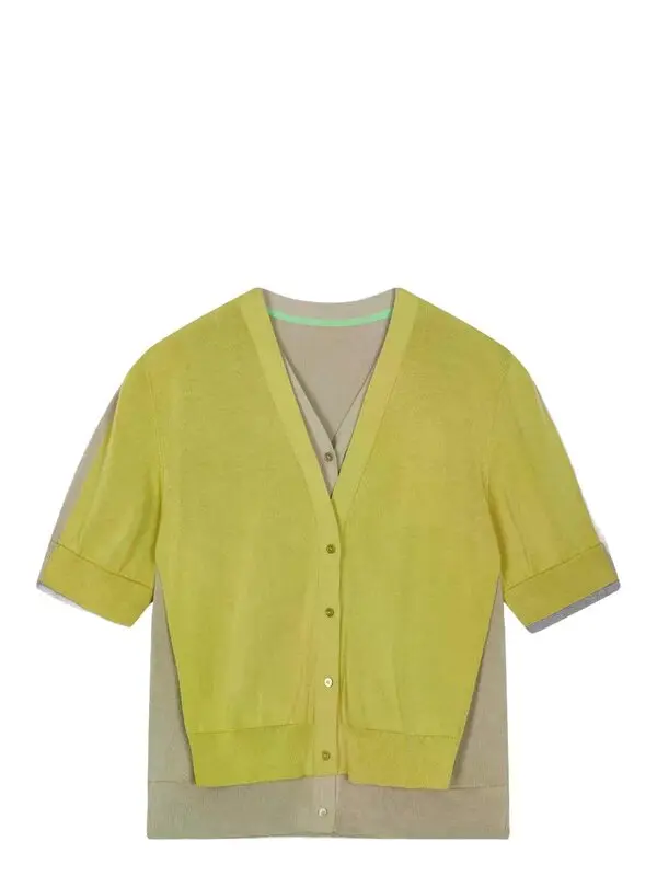 JNBY V-neck Layered Cardigan - Neutrals